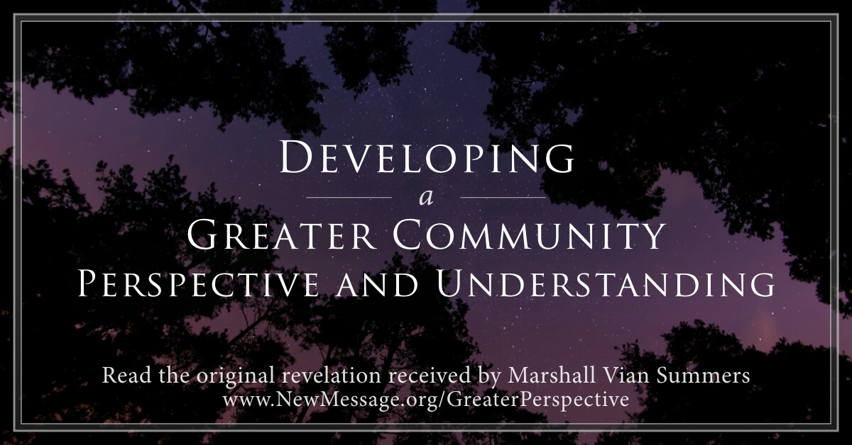 Developing A Greater Community Perspective And Understanding - The New ...